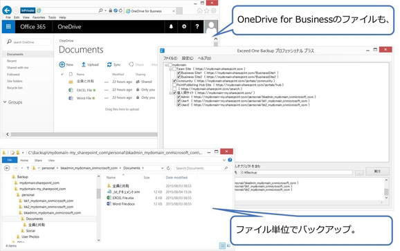 SharePoint向けバックアップツール「Exceed One Backup」、OneDrive for Business対応版を提供 - クラウド Watch