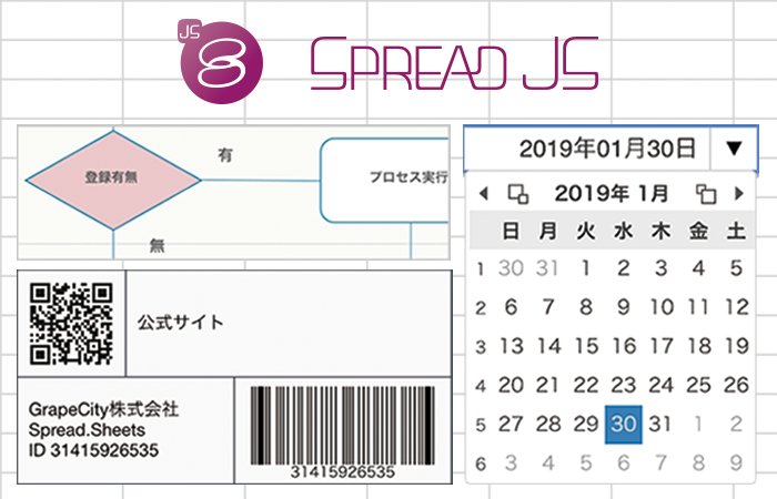グレープシティ、ExcelライクなUIを実現するJavaScriptライブラリの新版「SpreadJS V12J」 - クラウド Watch