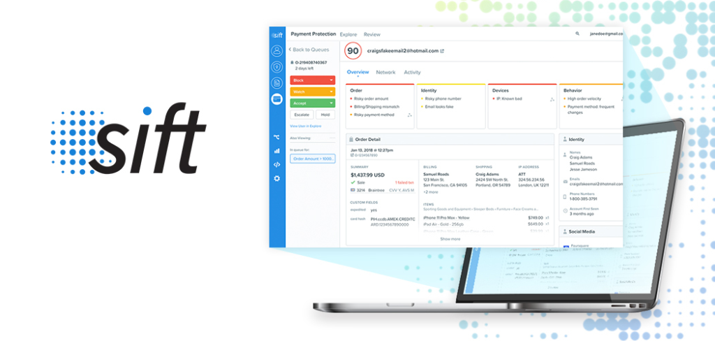 スクデット、AIを活用したオンライン不正検知ソリューション「Sift」を提供 - クラウド Watch