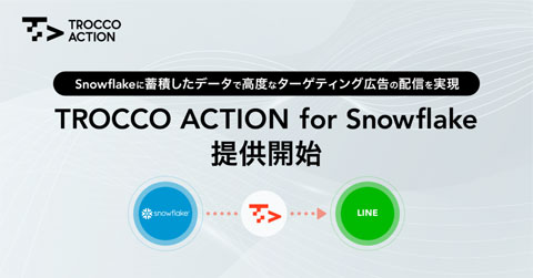 primeNumberのデータ活用支援サービス「TROCCO ACTION」、Snowflakeに対応 - クラウド Watch